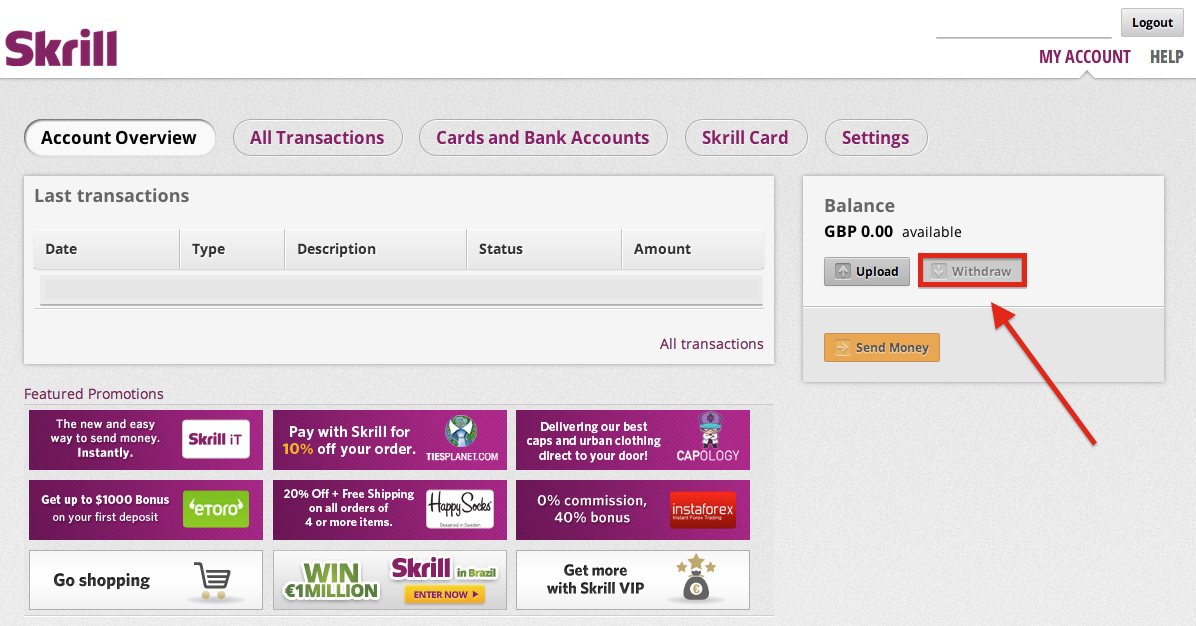 How To Withdraw From My Skrill Account How To Withdraw From My Skrill Account